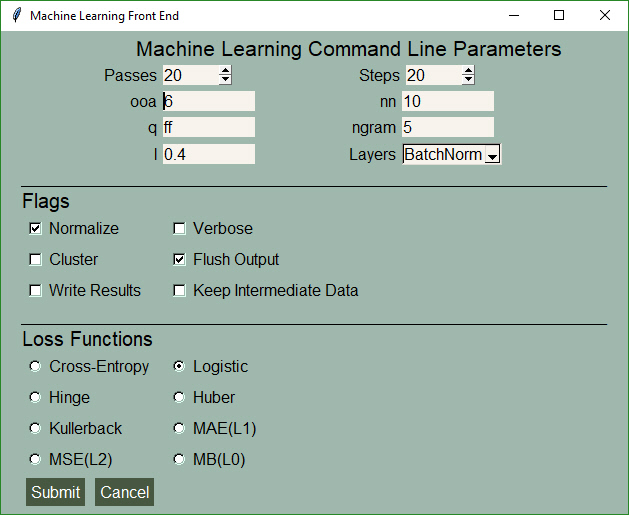 Machine Learning GUI - PySimpleGUI Documentation